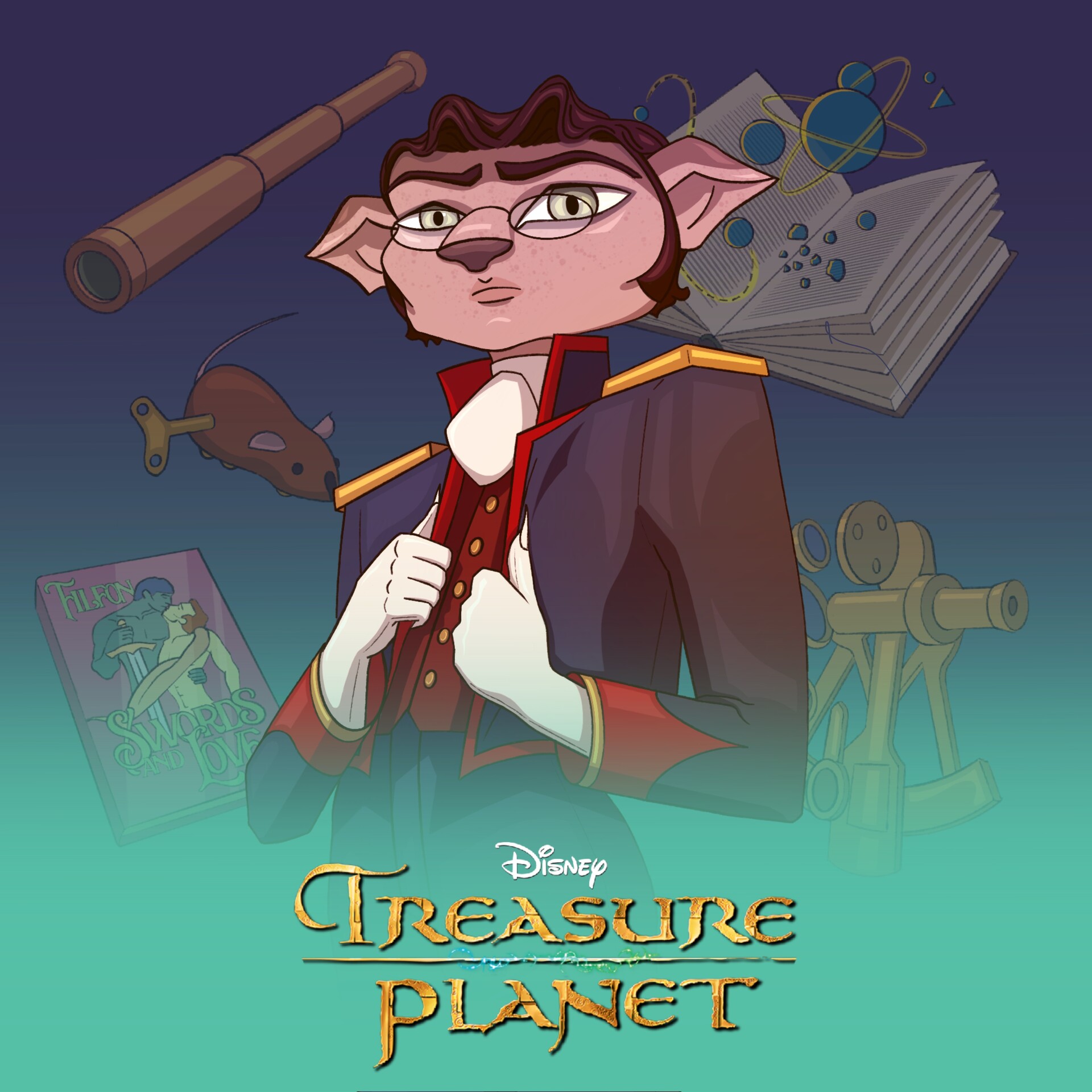 ArtStation - DISNEY TREASURE PLANET : WILHELM