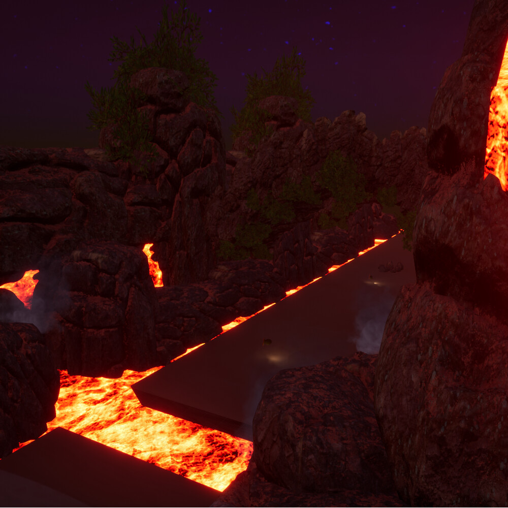 ArtStation - Environment Design: Volcanic Pathway