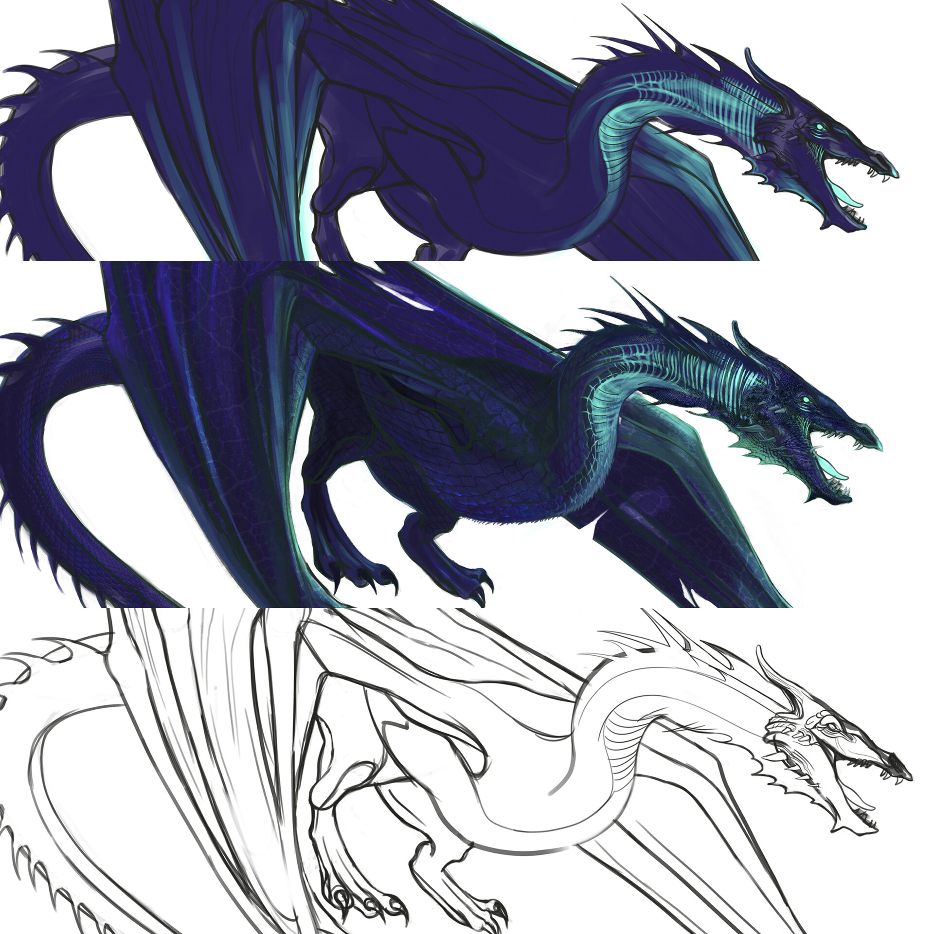 ArtStation - Dragon (stages)