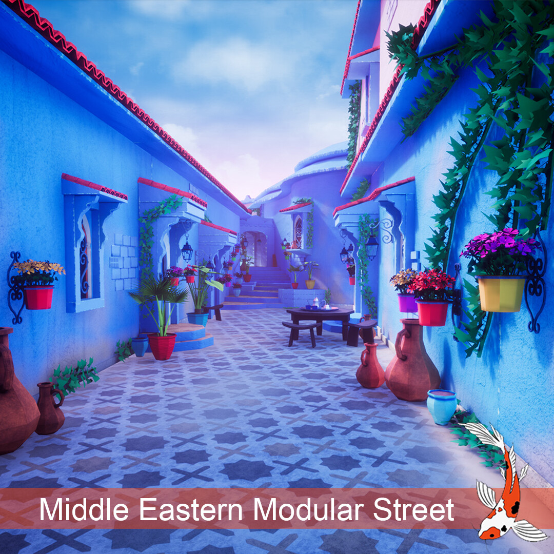 ArtStation - Middle_Eastern_Modular_Street