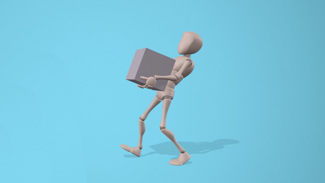 ArtStation - Heavy lifting animation