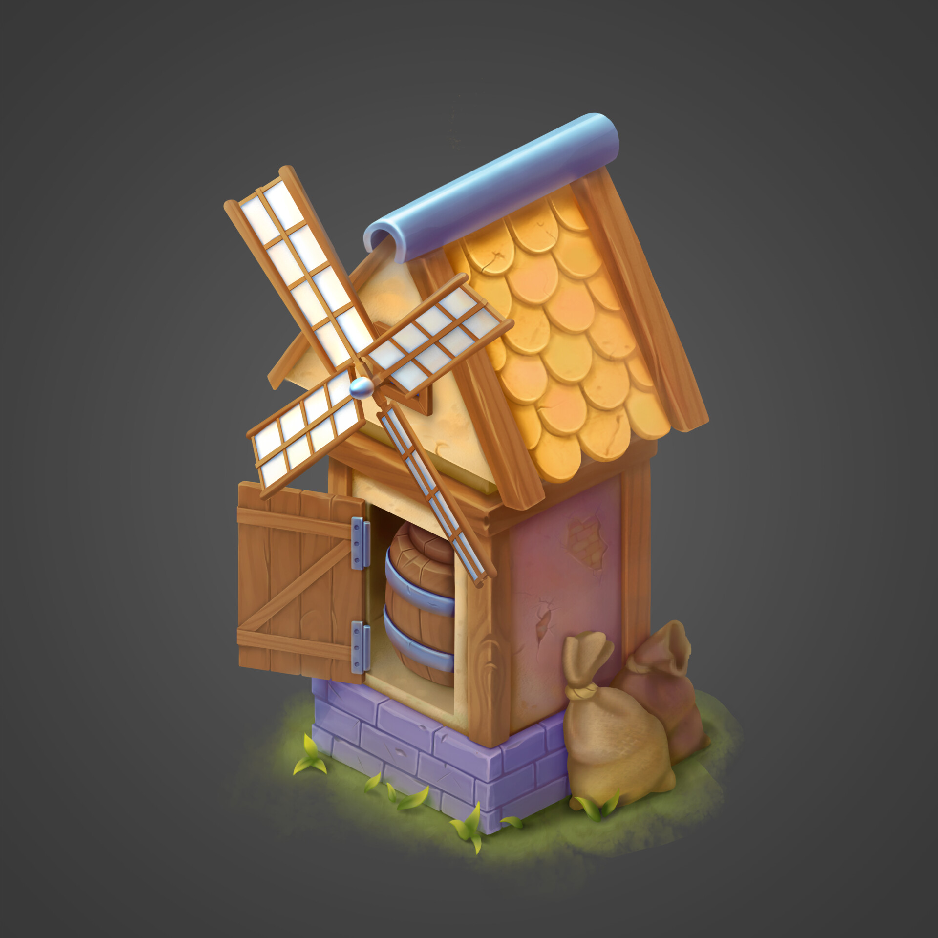 ArtStation - Casual mill for game concept