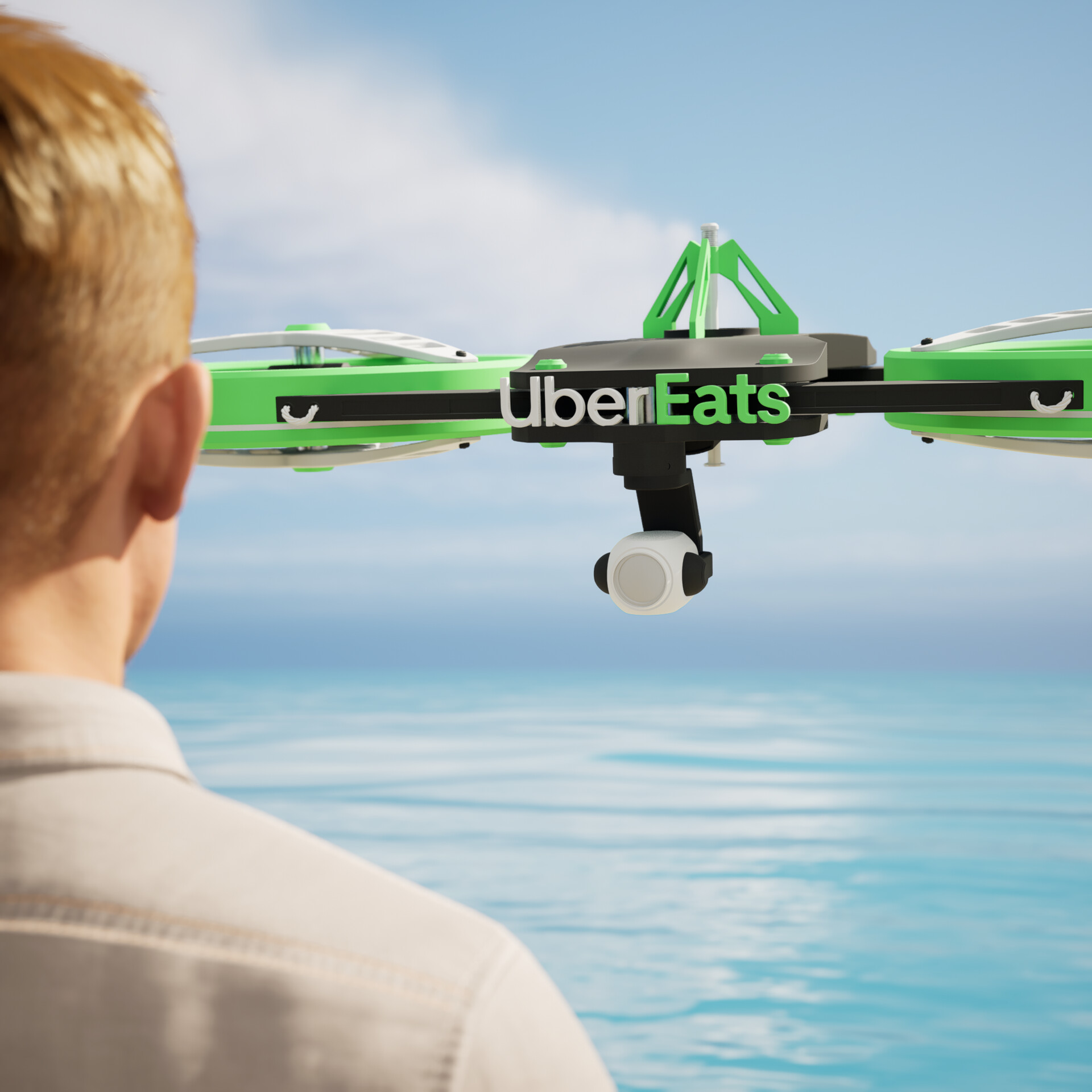 ArtStation - Uber Eats / Drone Concept