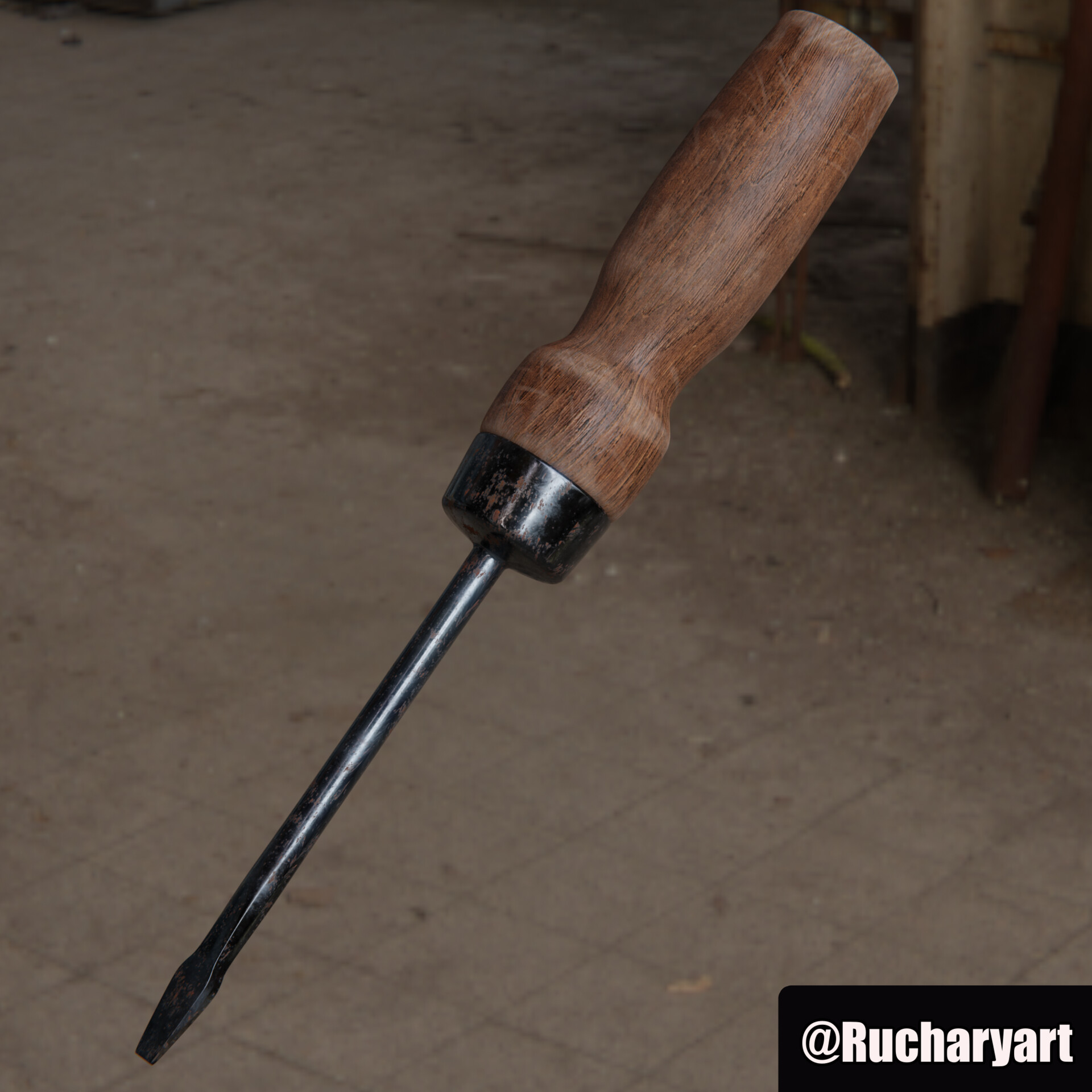 ArtStation - Vintage screwdriver