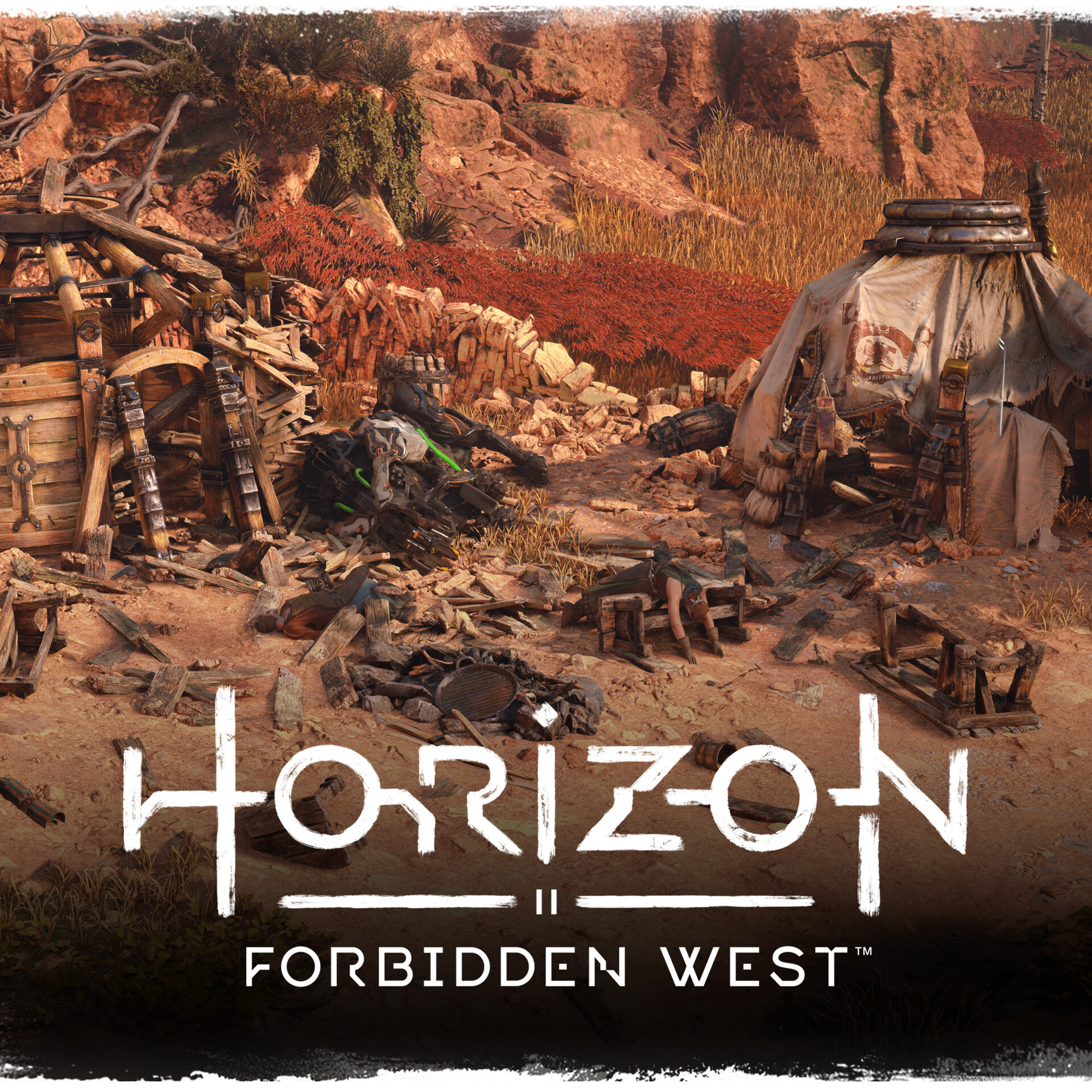 ArtStation - Horizon Forbidden West - Destroyed Chainscrape Camp