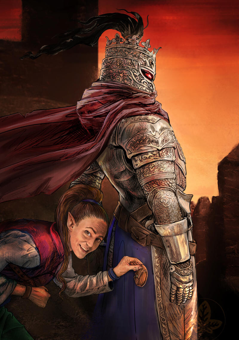 ArtStation - Tasslehoff pickpoketing Lord Soth