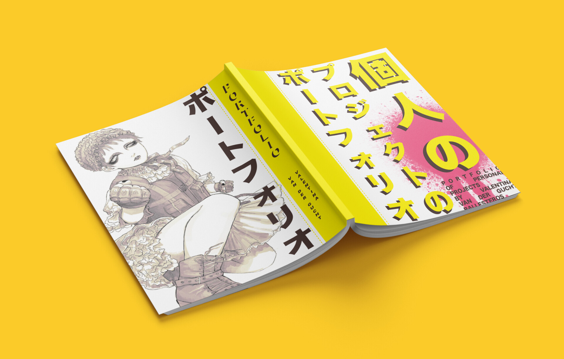 ArtStation - Portfolio book design — "Manga style"