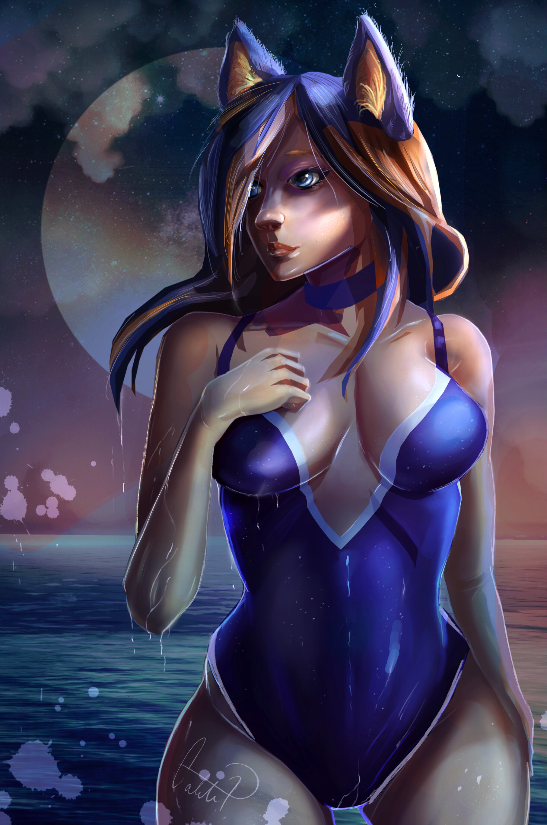ArtStation - Midnight Swim