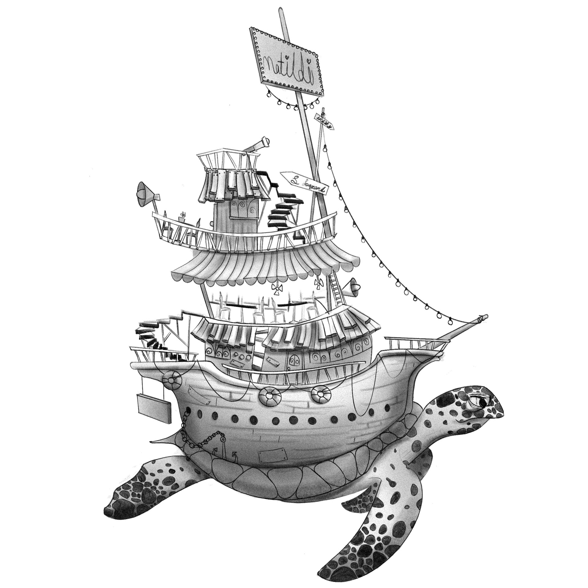 ArtStation - Turtle ship