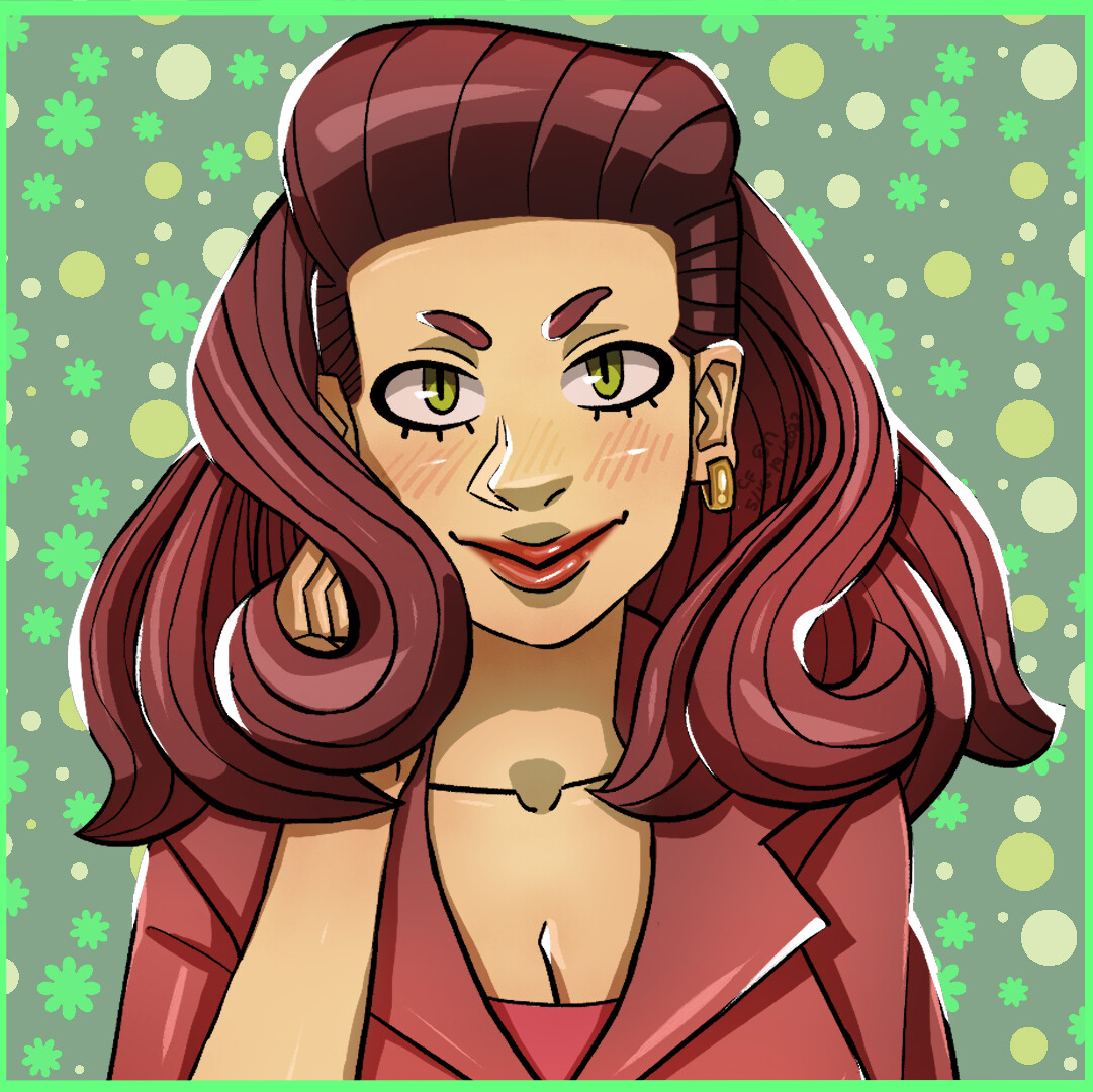 ArtStation - 80's Inspired Lady OC_ Character Commission I made