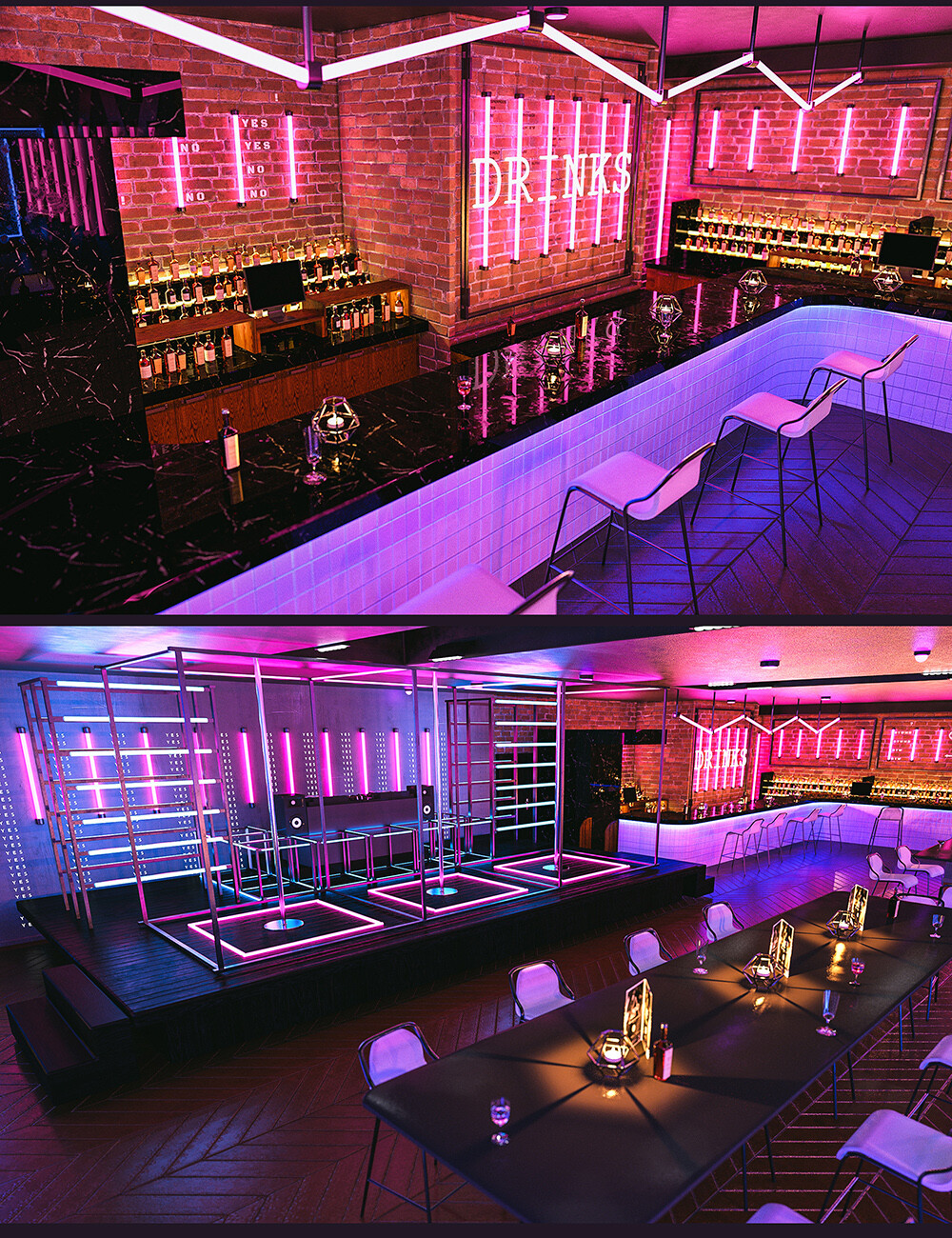 ArtStation - Neon Night Club