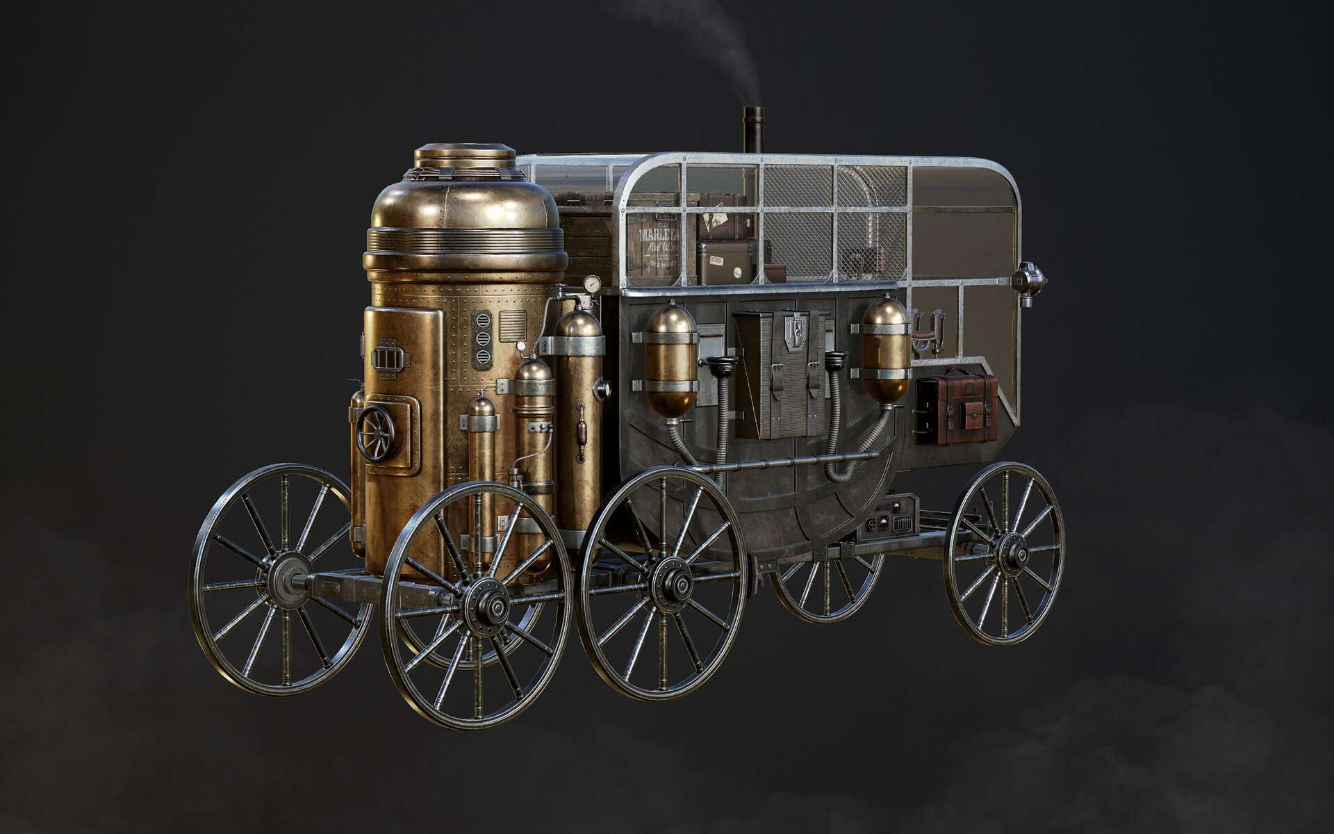 ArtStation - The Long Road / Steampunk Vehicle