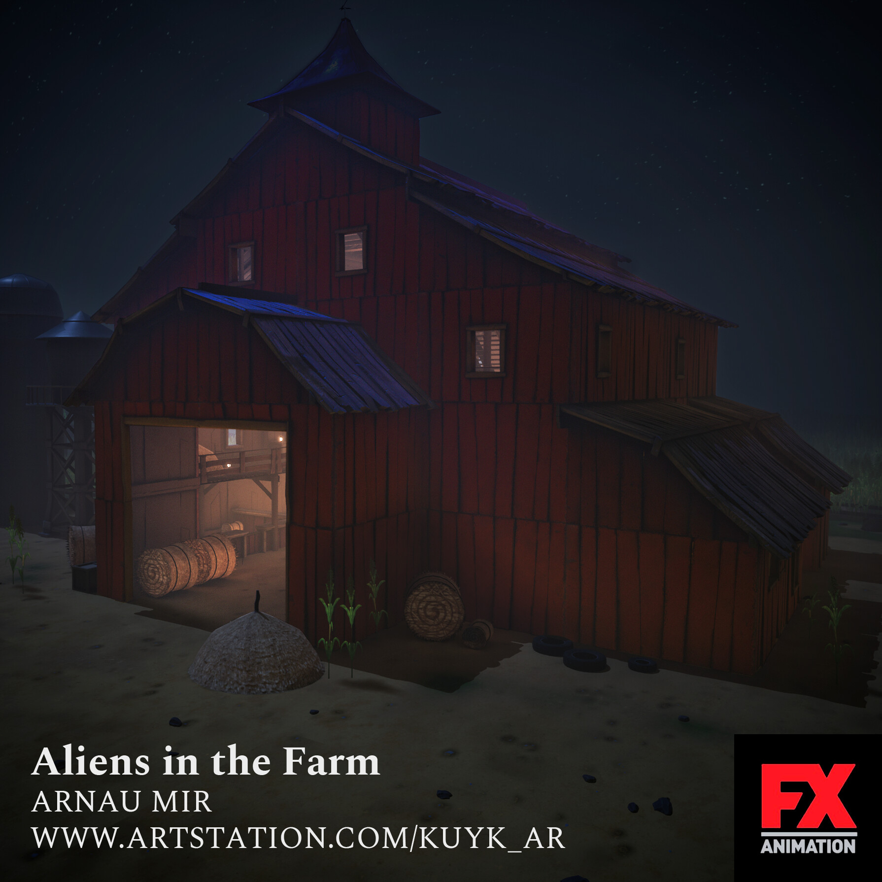 ArtStation - Aliens in the Farm.