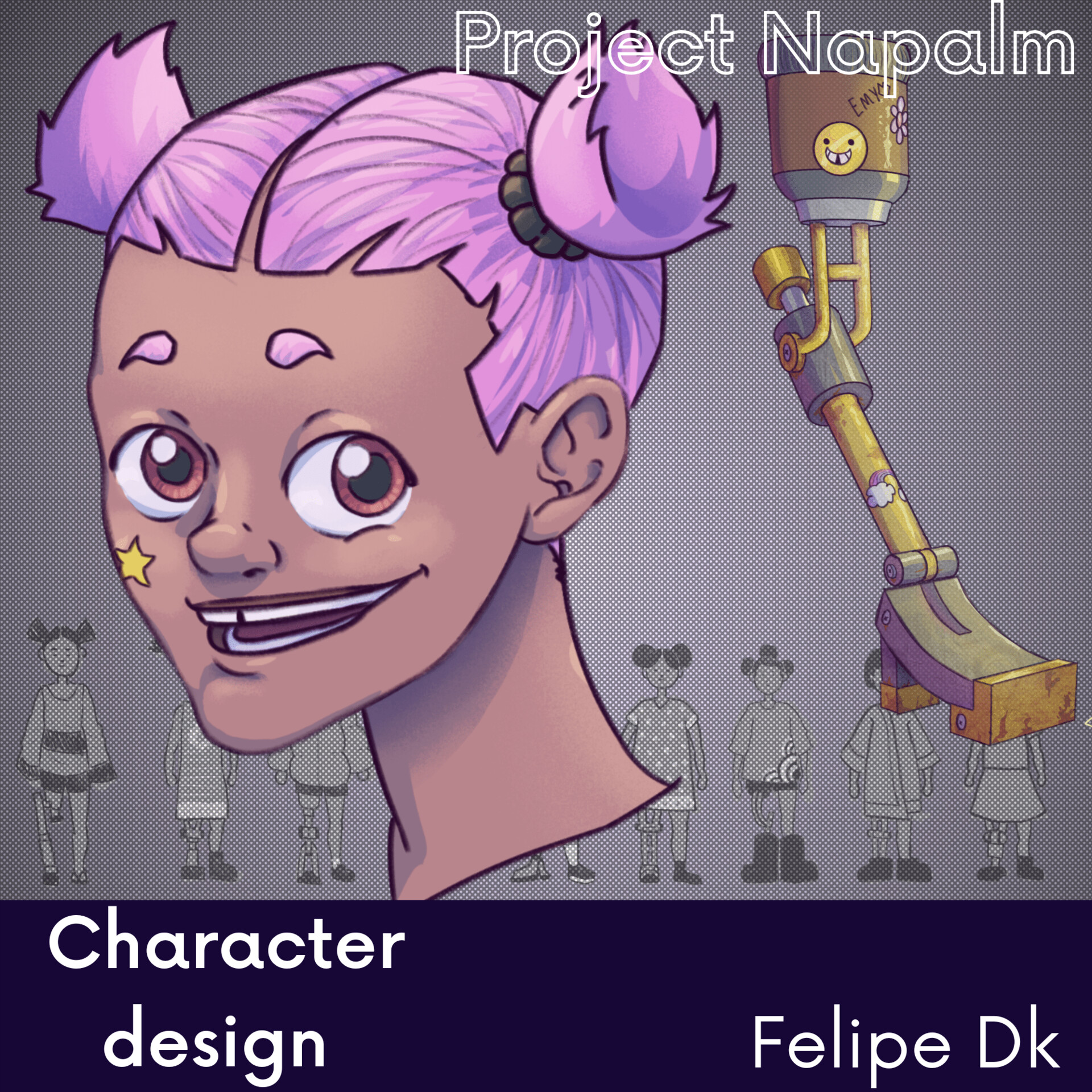 ArtStation - PROJECT NAPALM - Emily Character design