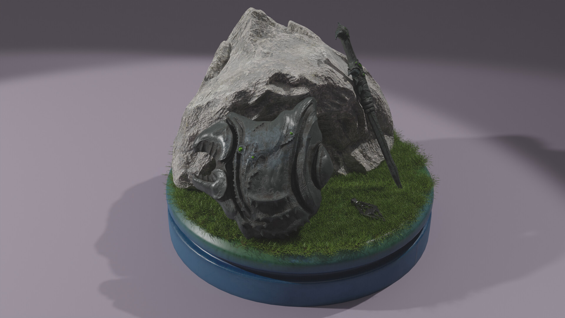 ArtStation - falmer shield and sword