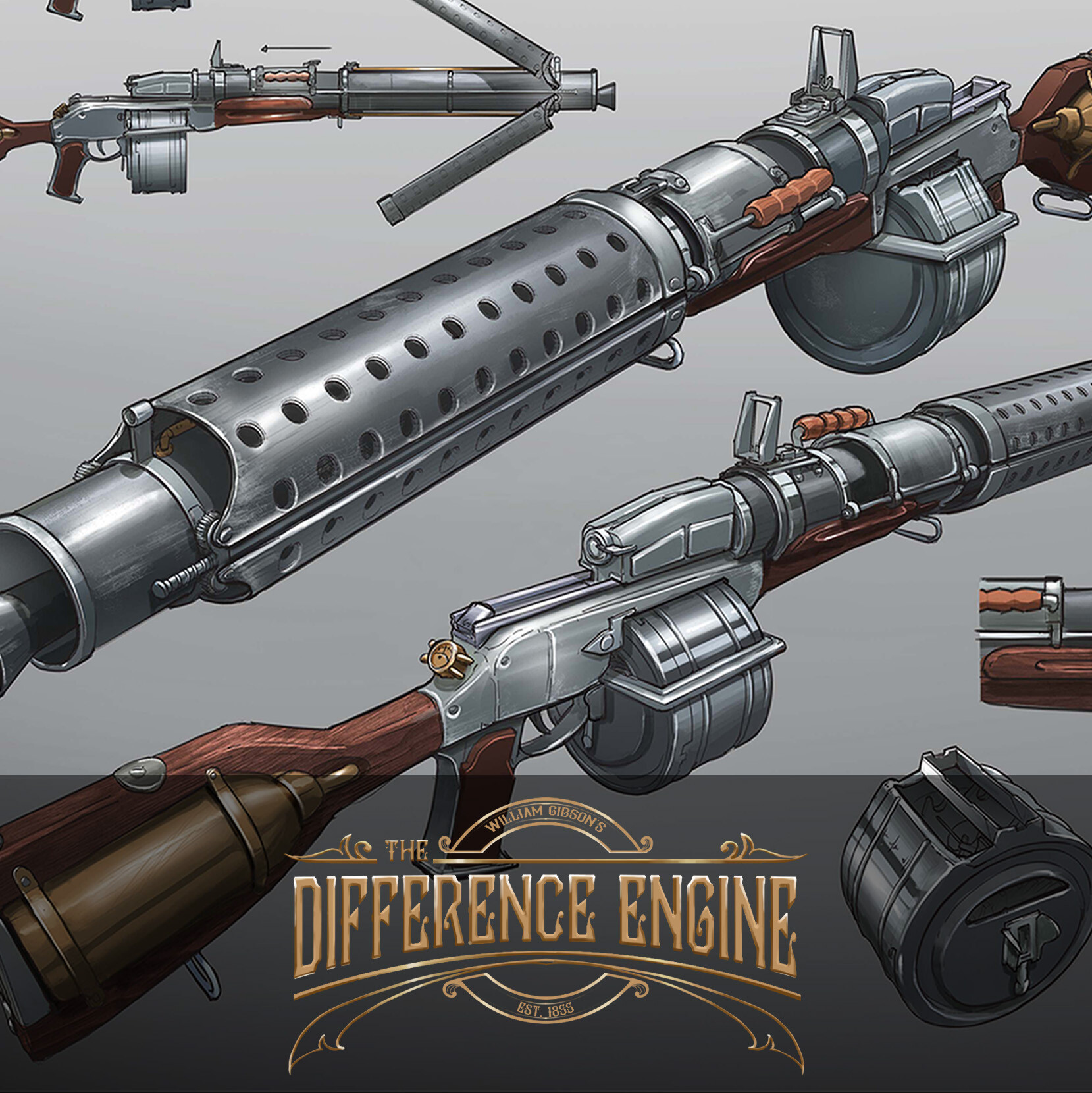 ArtStation - The Difference Engine: Steam Powered Rifle