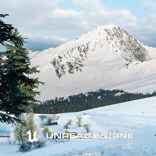 ArtStation - Unreal Engine 4 - Winter Mountains