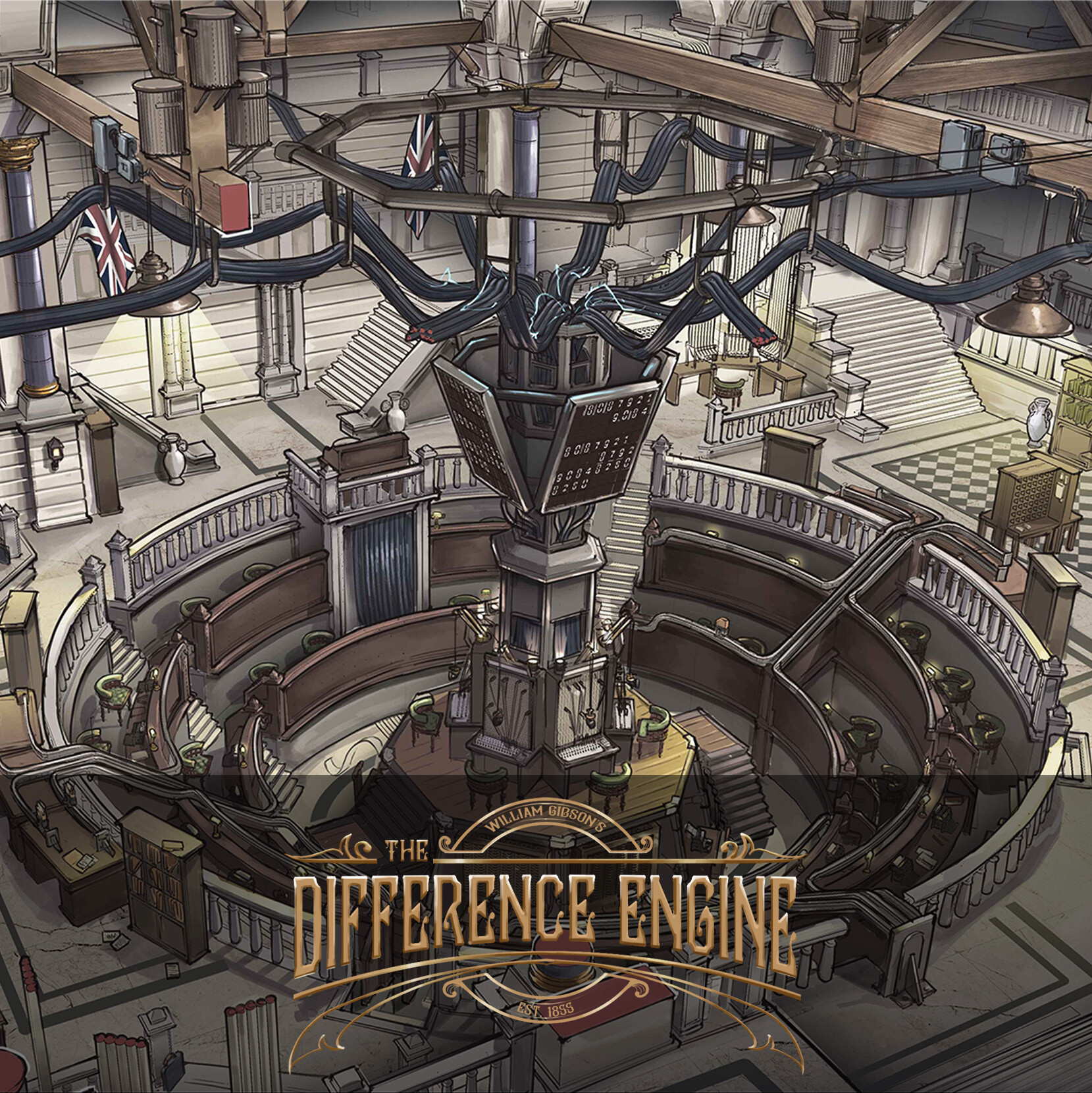 ArtStation - The Difference Engine: Central Statistics Bureau Interior