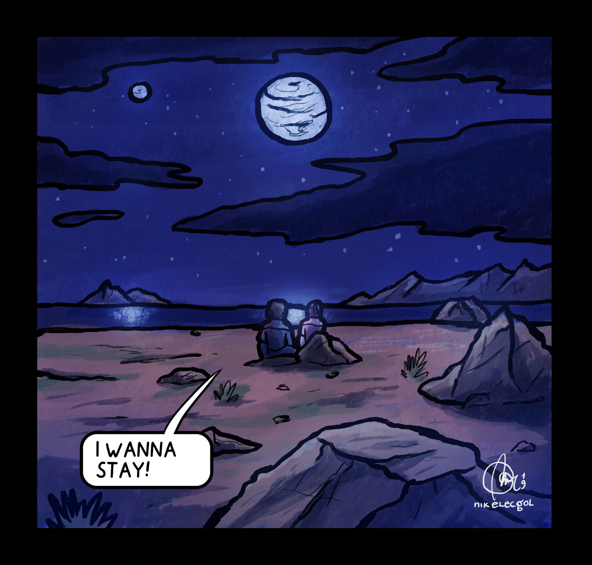 ArtStation - "You are my Moon" comic from GON magazine