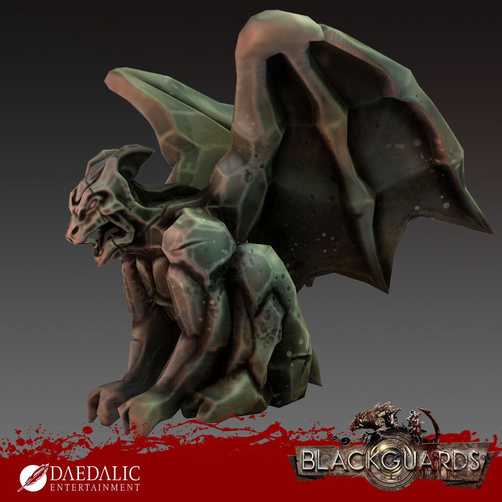 ArtStation - Blackguards - Gargoyle Statue