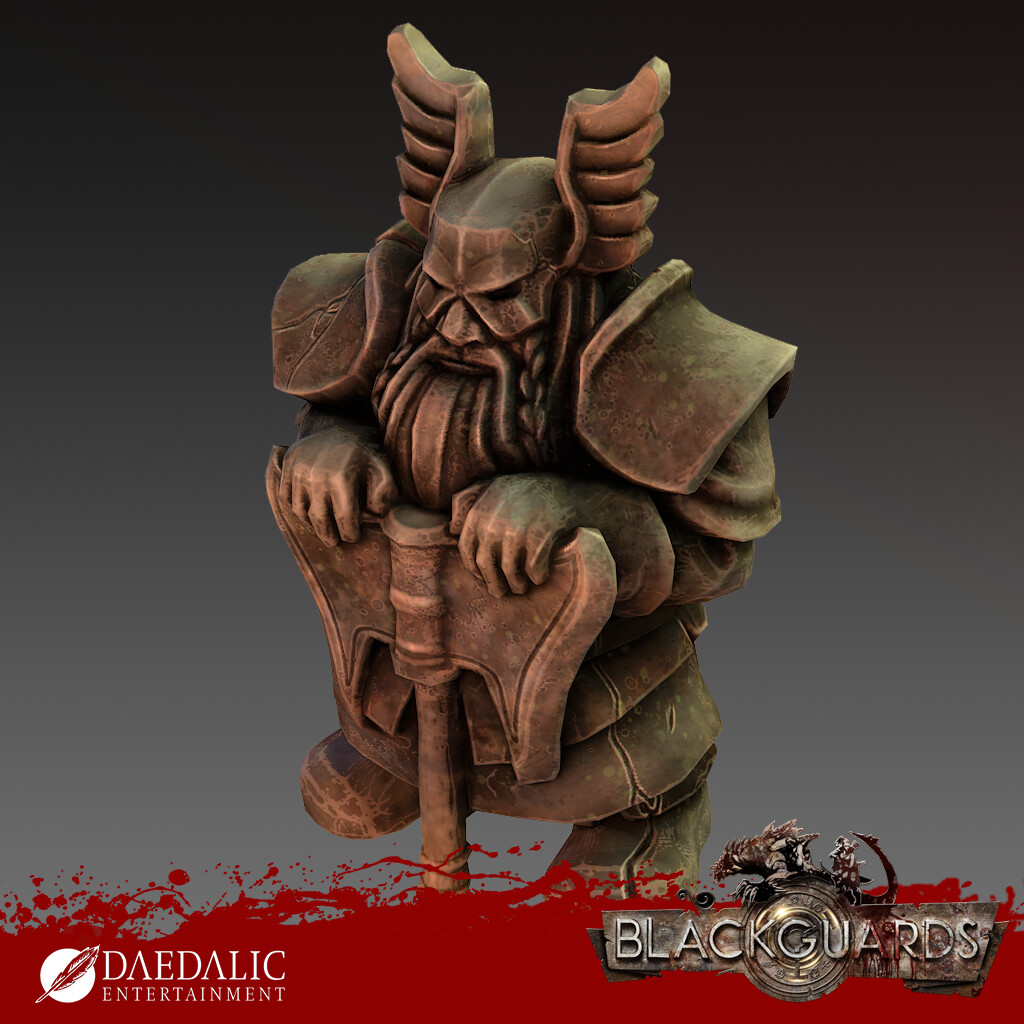 ArtStation - Blackguards - Dwarf Statue