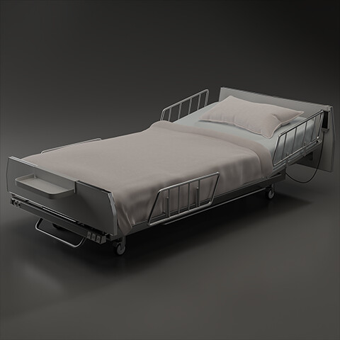 ArtStation - Hospital bed