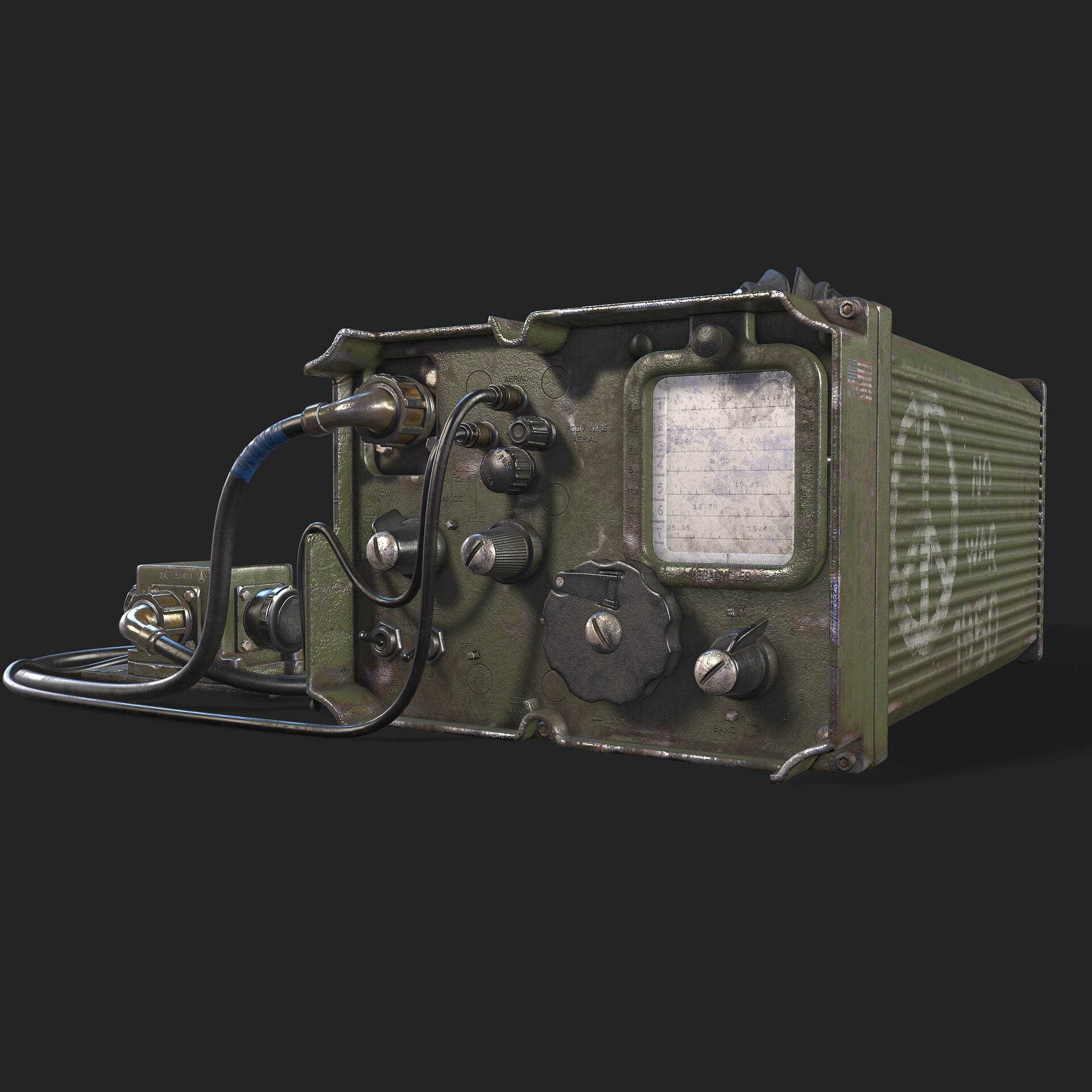 ArtStation - Old Military Communication Receiver R210