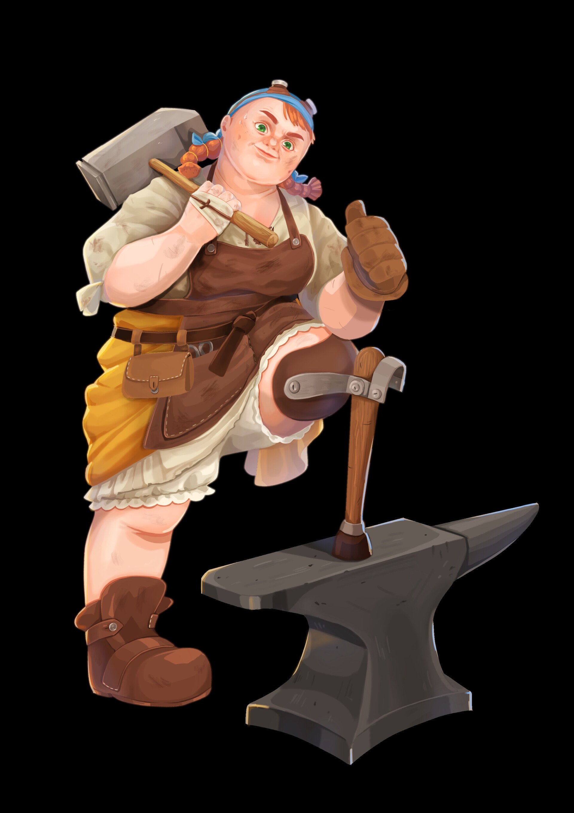 ArtStation - Major Project (2022)_Character 5 - Blacksmith