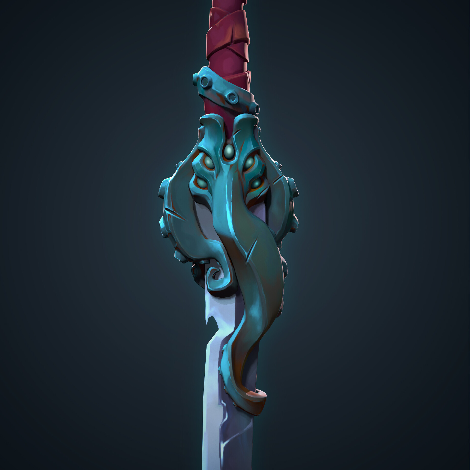 ArtStation - Handpainted Octopus sword - Baldi OC