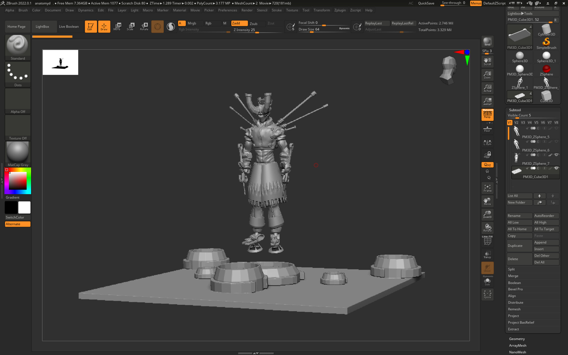 ArtStation - mecha god modell