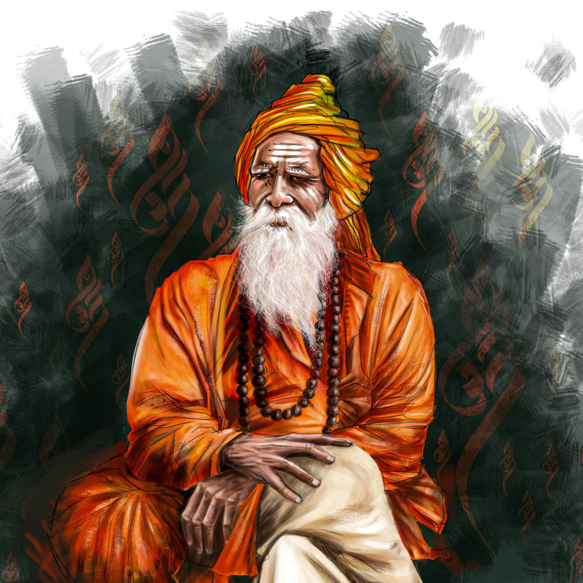 ArtStation - Sadhu - The Holy Man of India