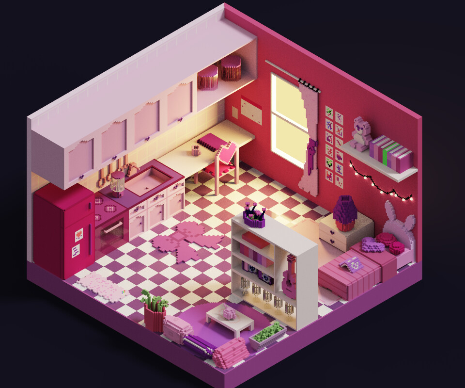 ArtStation - Pink Room