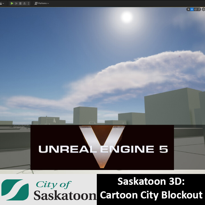 ArtStation - Saskatoon 3D: Cartoon Environment Blockout [UE5]