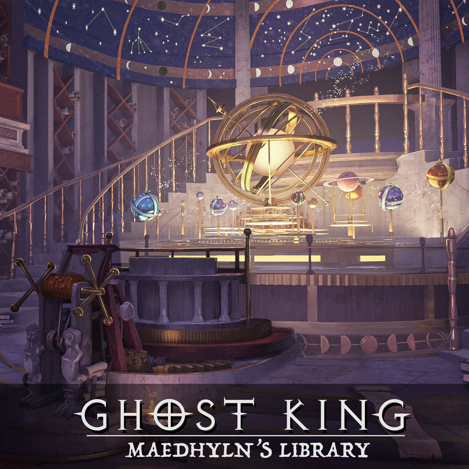 ArtStation - Ghost King - Maedhyln's Library Interior