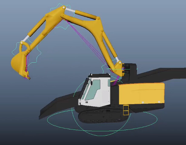 ArtStation - Excavator Rigging Practice