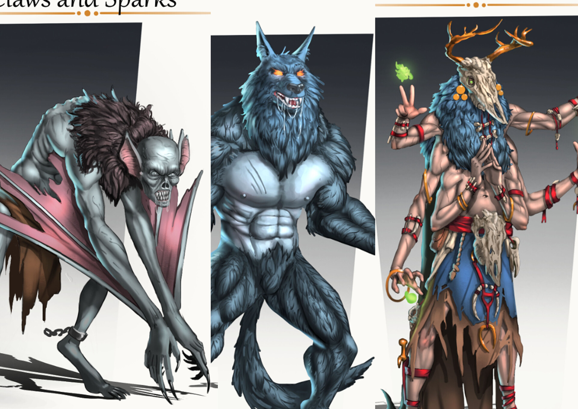 Artstation Villains Of Claws And Sparks