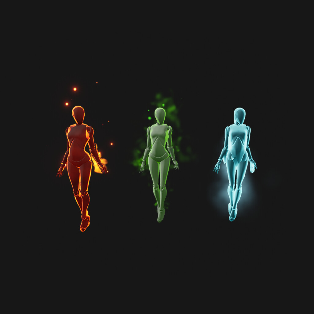 ArtStation - VFX - Elemental Statuses