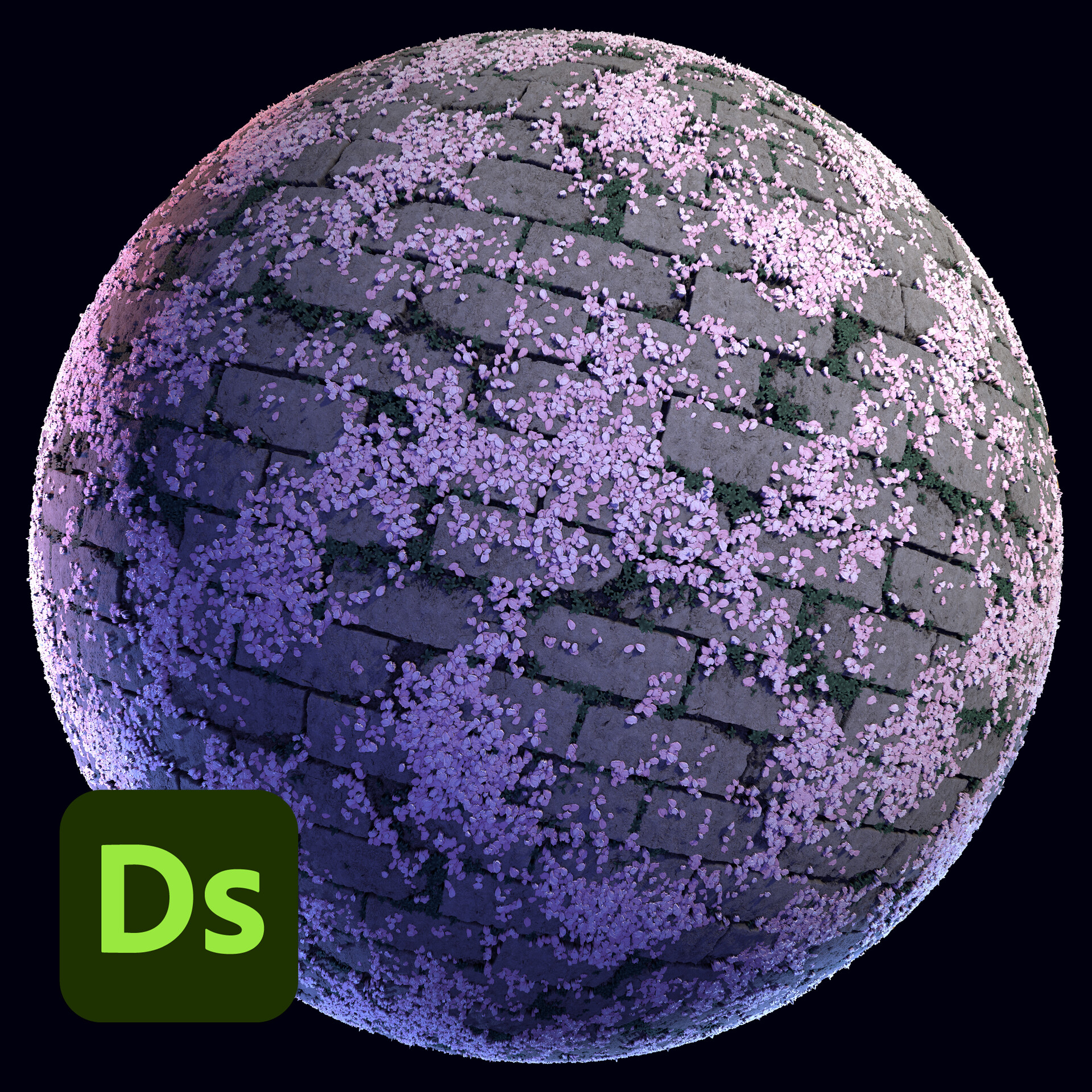 ArtStation - Substance Designer | Cherry blossom road