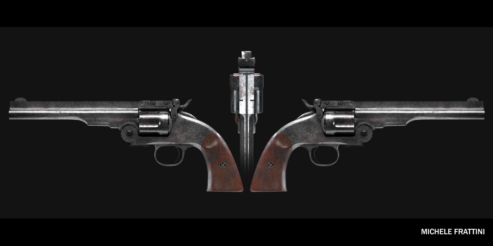 ArtStation - Schofield revolver