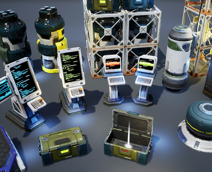 ArtStation - Sci-Fi Props Pack 2