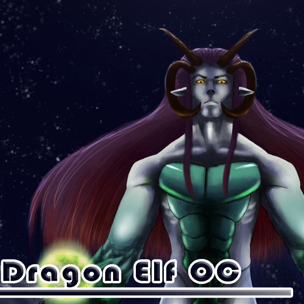 ArtStation - Dragon Elf OC