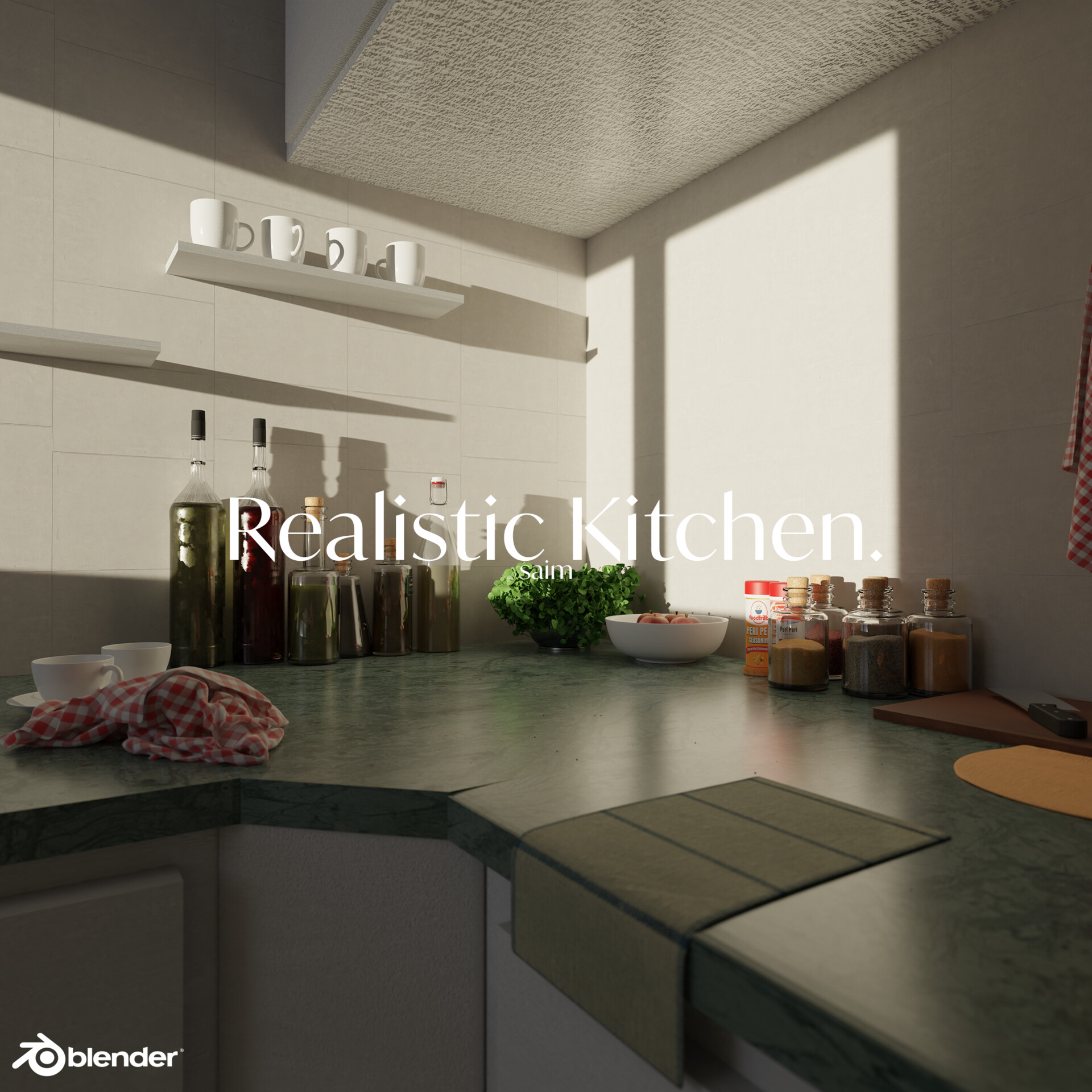 ArtStation - Realistic Kitchen.