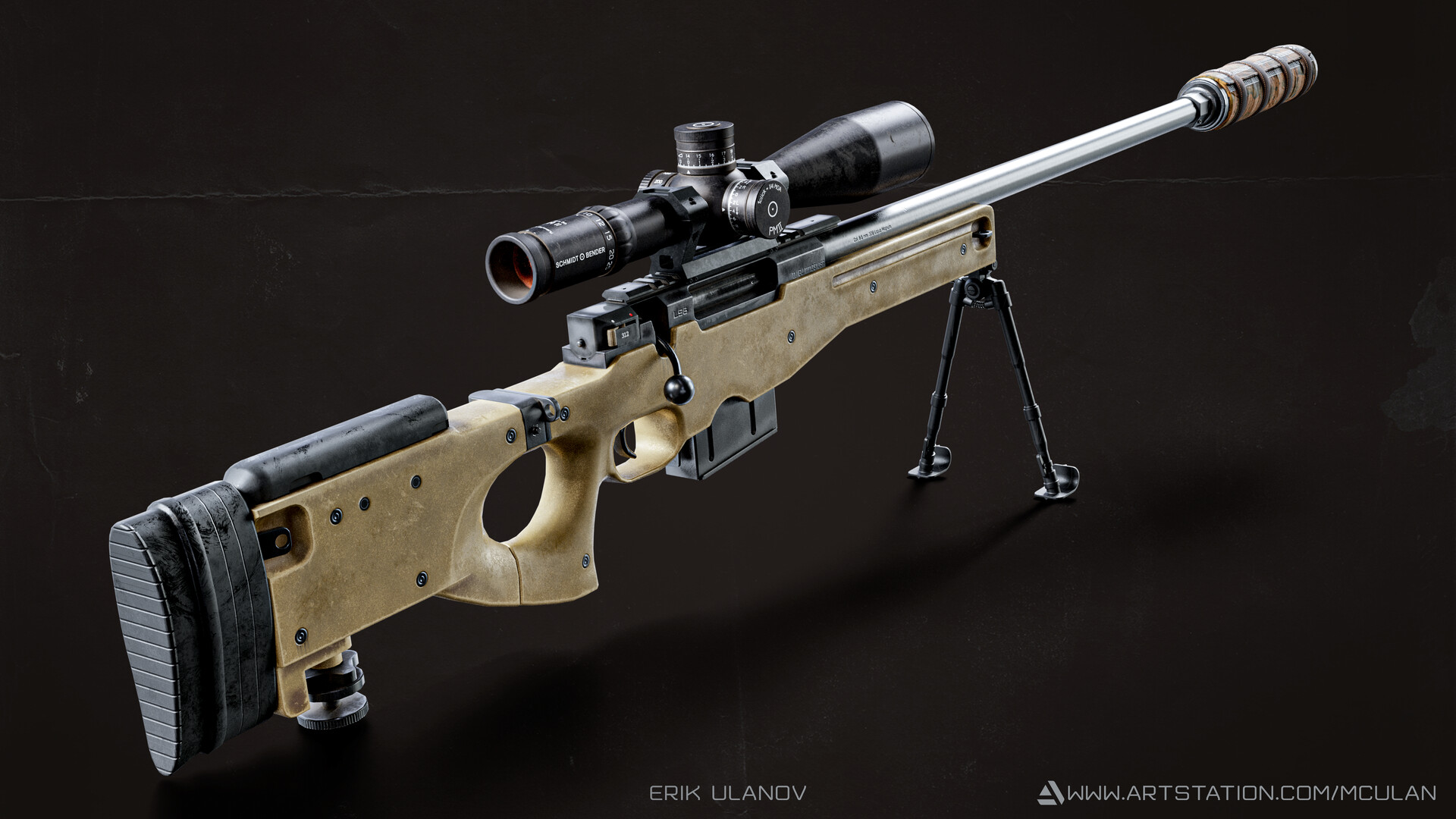 ArtStation - L96A3 AWM