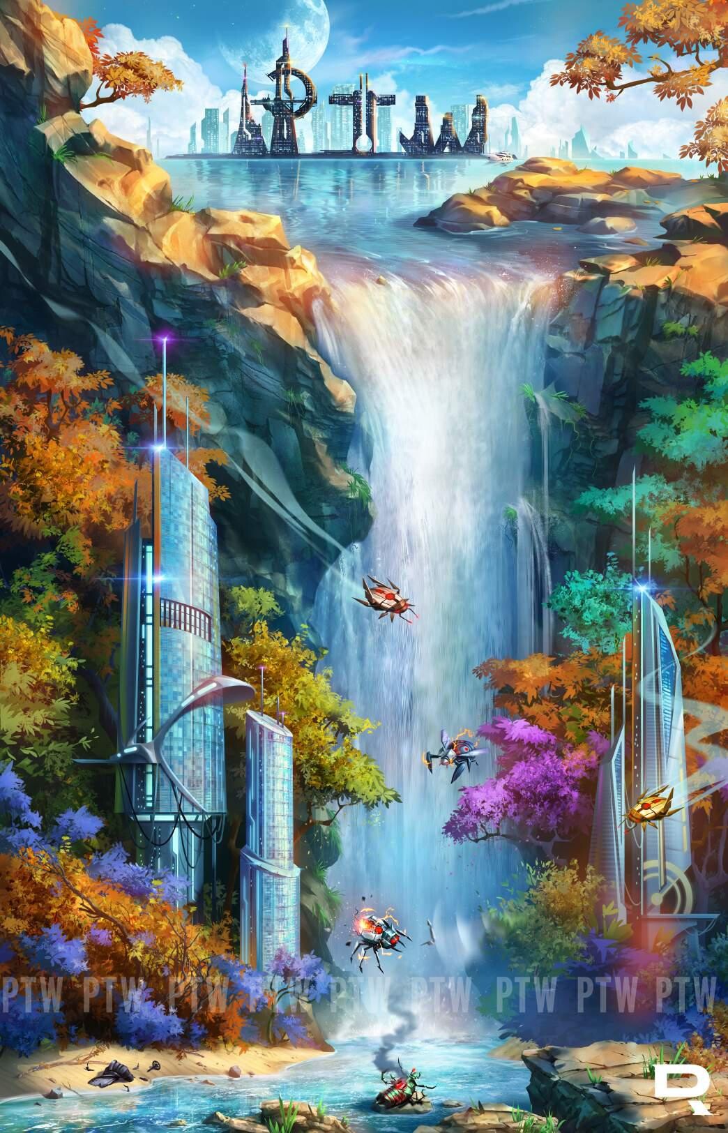 ArtStation - The Waterfall