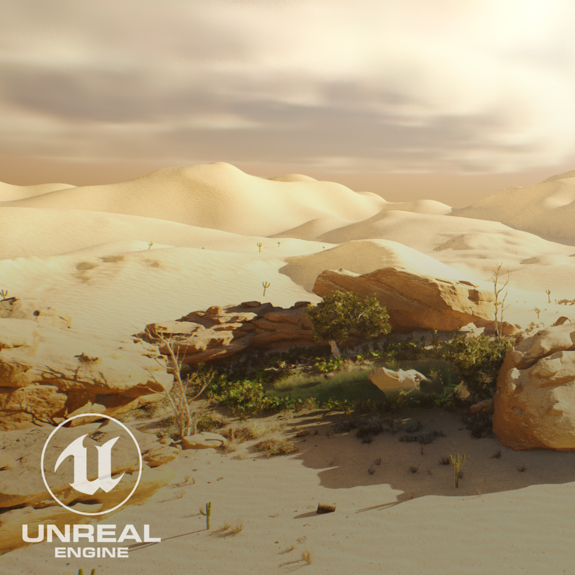 ArtStation - UE4 Study - Desert Oasis and Interior