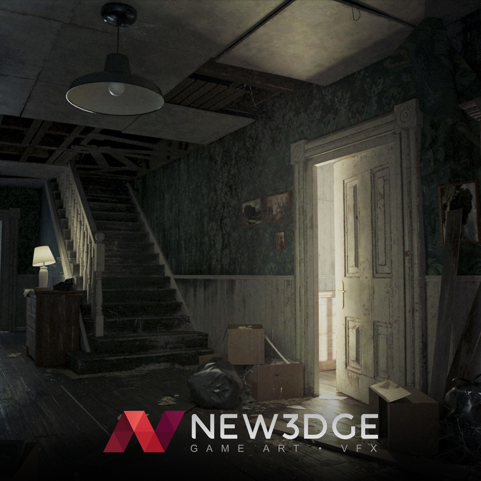 ArtStation - Resident Evil 7 | Baker's House Corridor