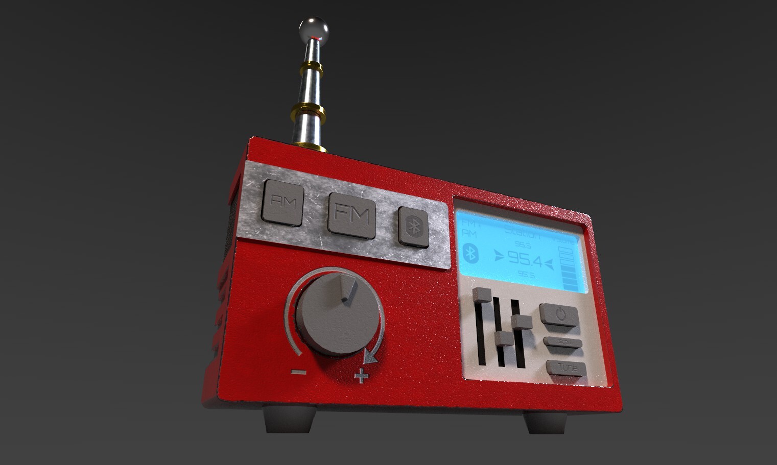 ArtStation - Retro-Futurism Radio Prop