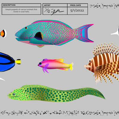ArtStation - Coral Reef Alliance Video-Animal Puppets