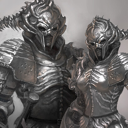 ArtStation - Metal skeleton Armor