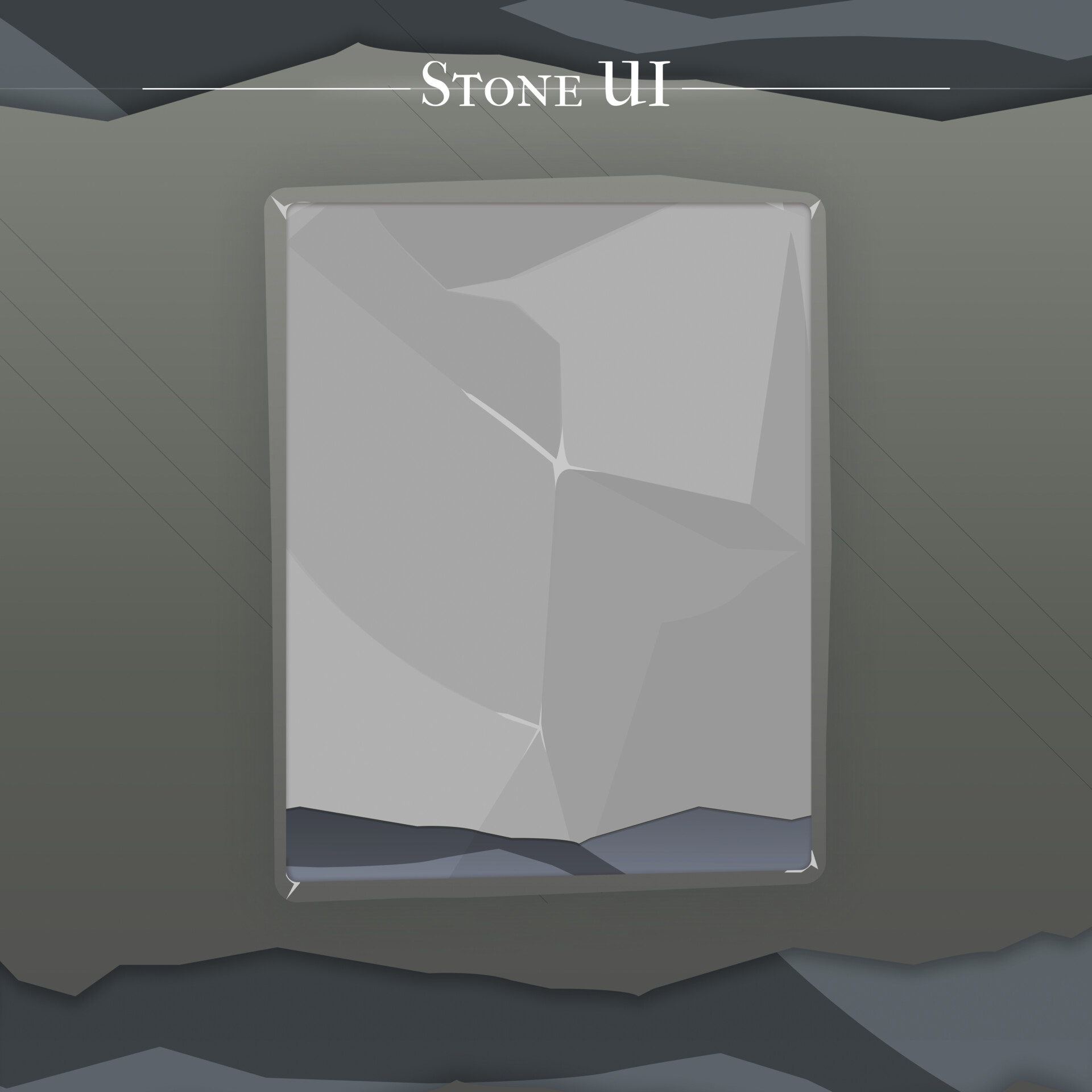 ArtStation - Stone Interface Design